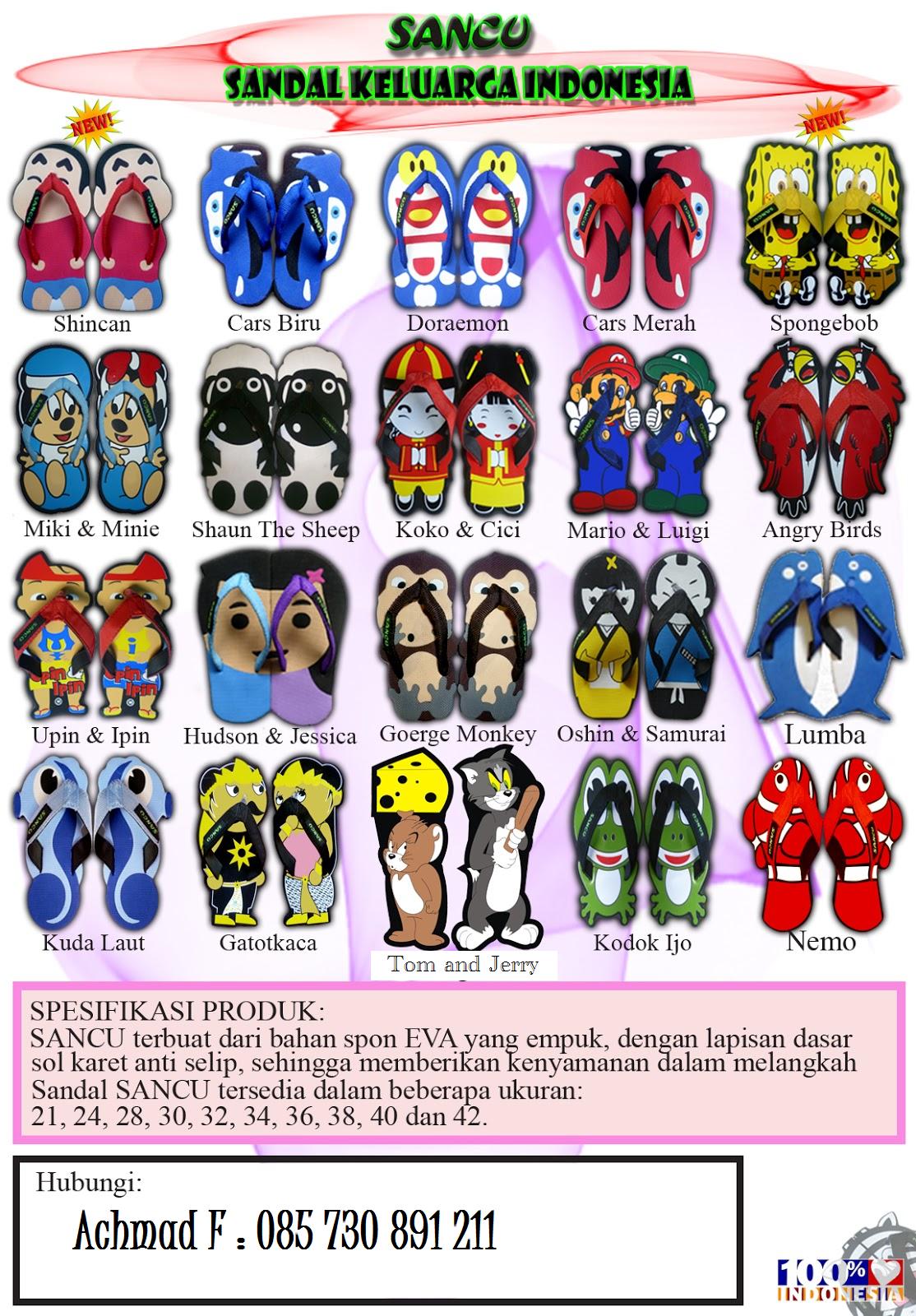 Sandal Lucu | Sandal Unik | Jual Sancu | Jual sandal lucu | Grosir ...