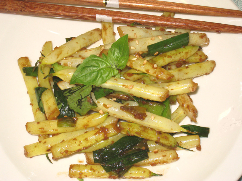 Cooking without a Net: Stir-Fried Yellow String Beans