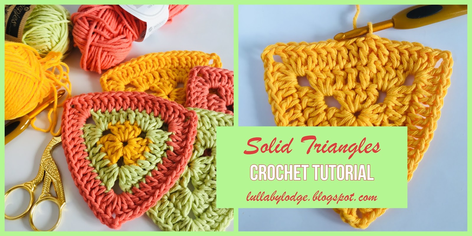 Solid Triangles - Learn how to crochet them in this simple tutorial by ...