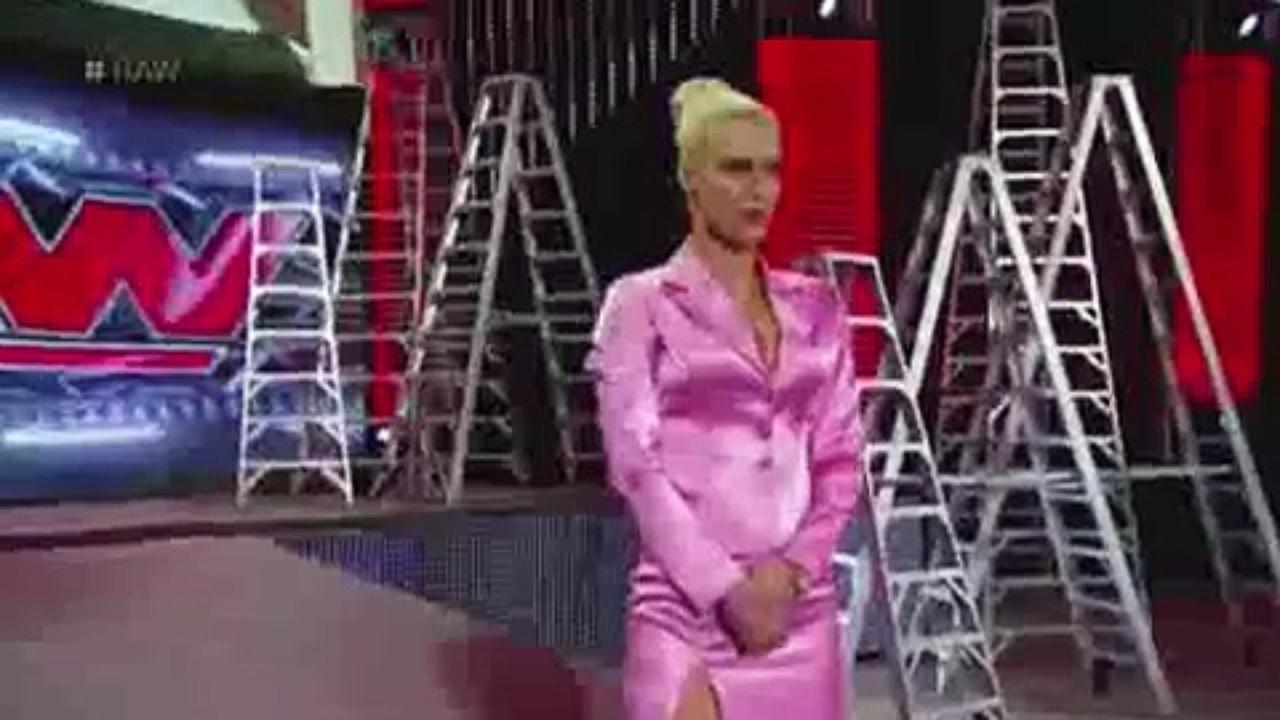 Ladies in Satin Blouses: Lana (WWE Diva) - pink satin suit