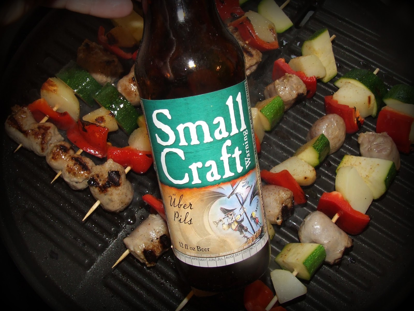 Bräuista: Cooking with Beer - Über Pils Sausage Kabobs