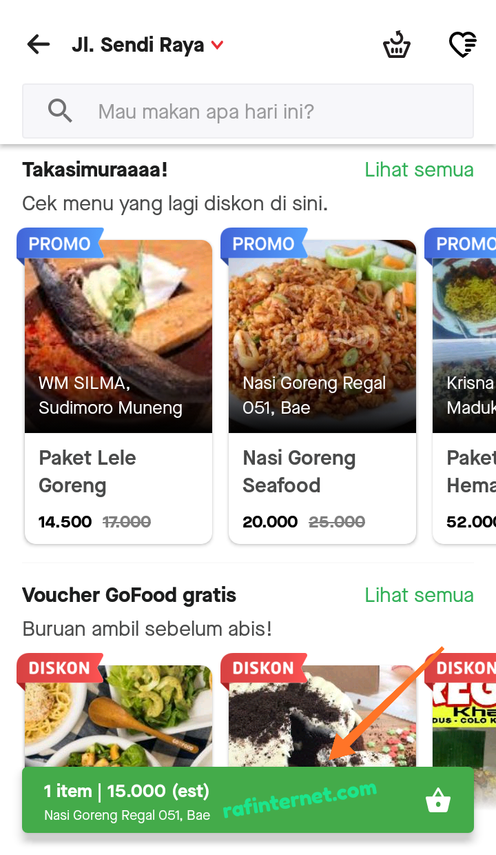 √ Cara Pesan Go Food Pake Gojek Super Murah Tunai - Rafinternet