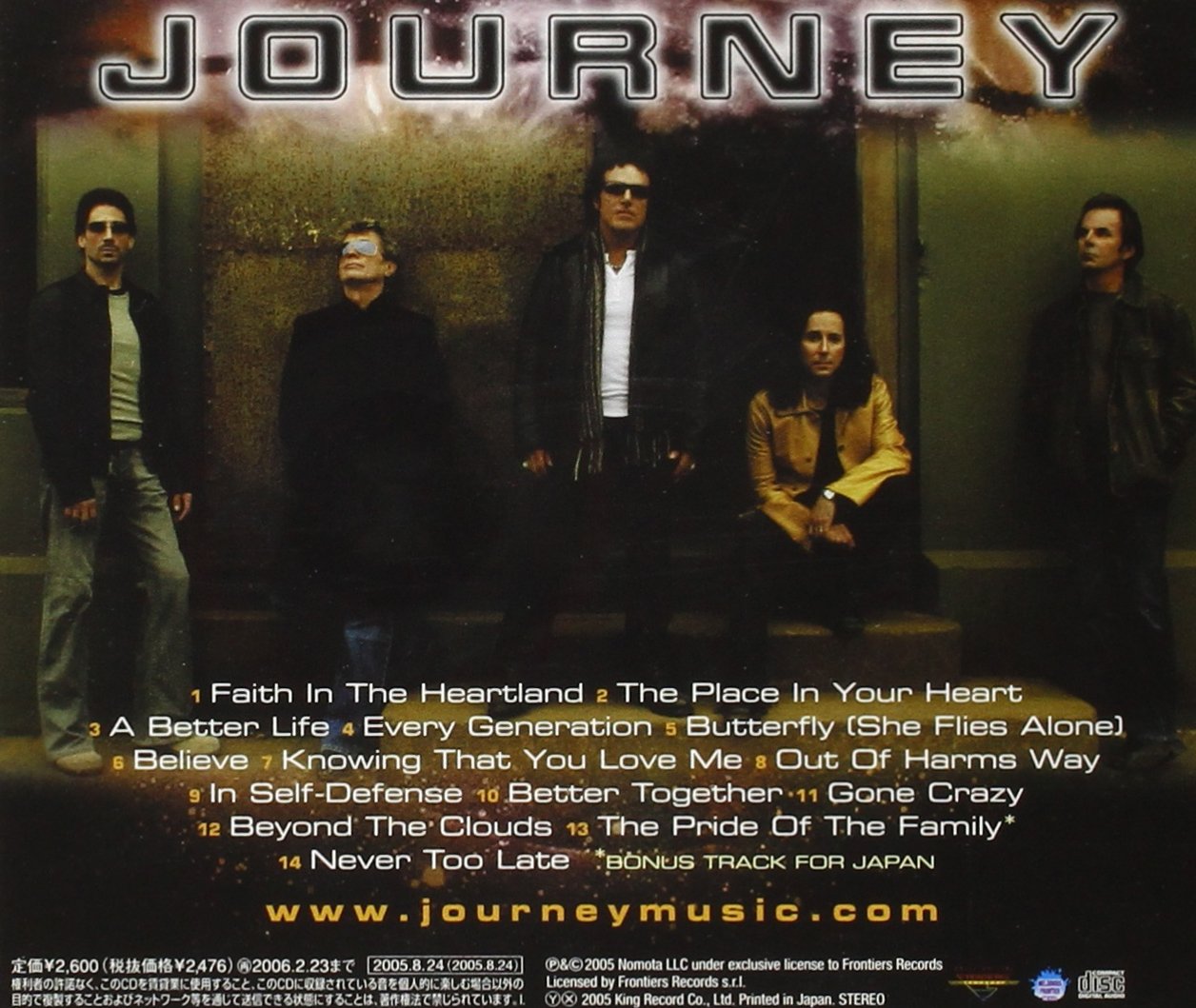 Classic Rock Covers Database: Journey - Generations (2005)