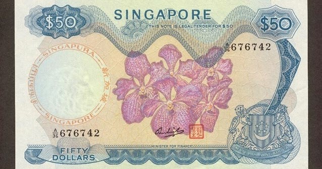 Singapore 50 Dollars banknote Orchid Series|World Banknotes & Coins ...