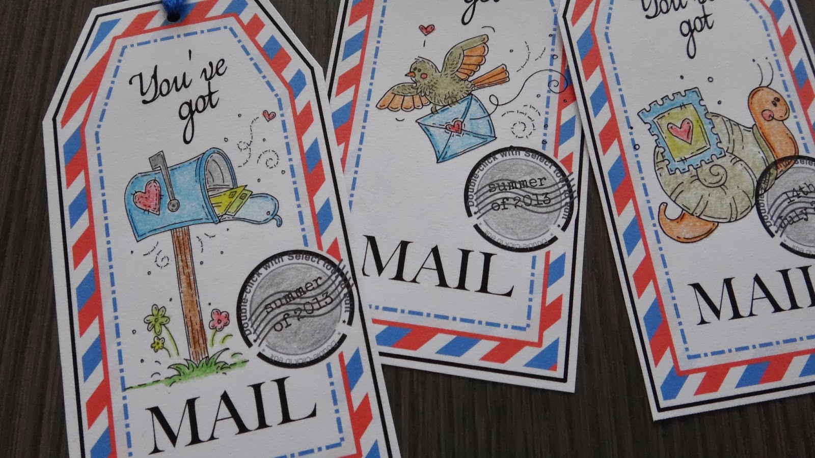 Crafts by Connie: Snail mail tags