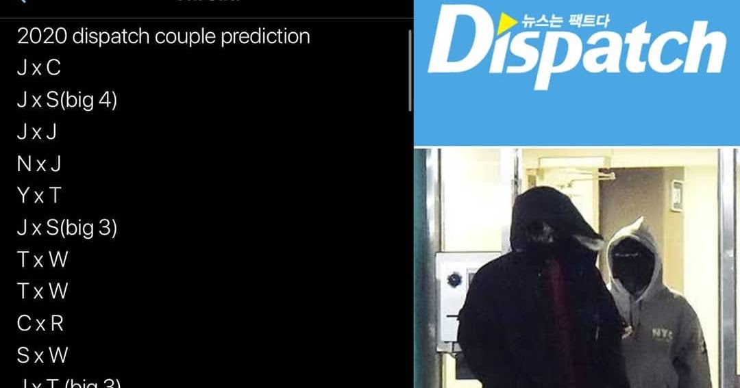 2020 Dispatch Couple Prediction - Daftar Pasangan Dispatch 2020 | Kpop ...