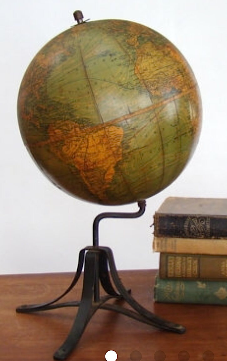 Collecting Antique and Vintage Globes: Great vintage globes to start a ...