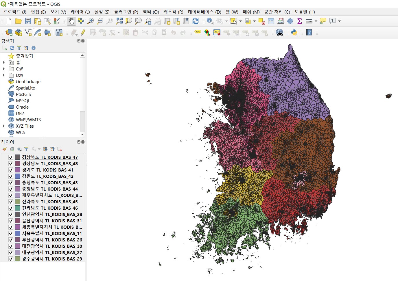 ParkSuSeong: How to make geojson in database(sql server) about korea ...