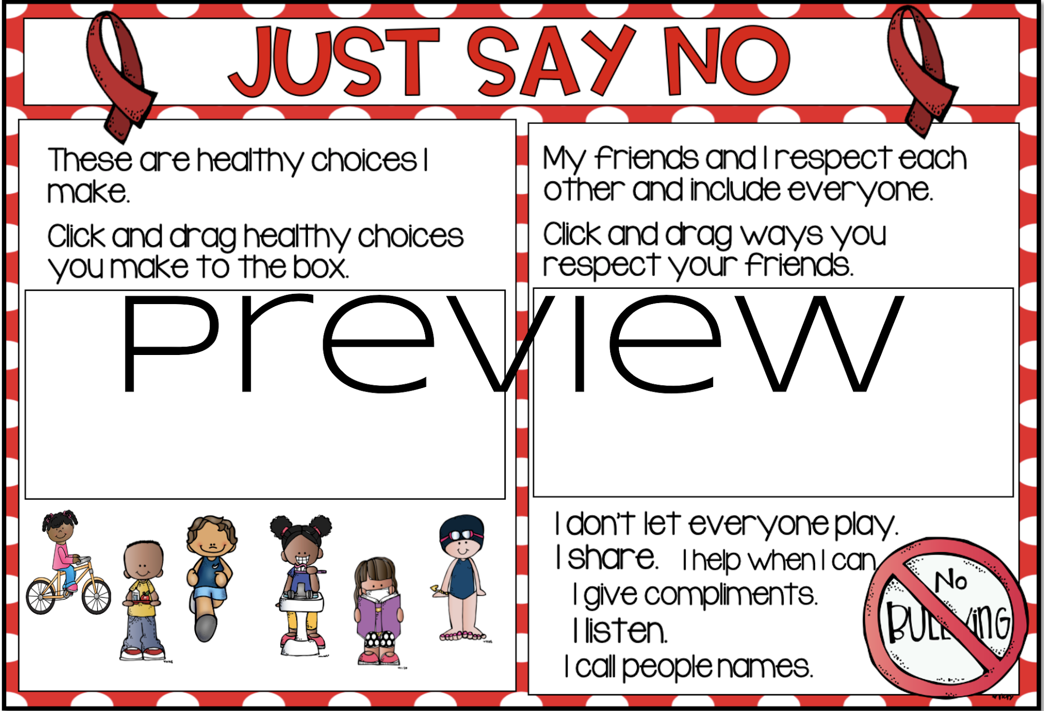 1st Grade Hip Hip Hooray!: Red Ribbon...Just Say NO!