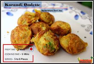 Saran's home made tried tasty recipes...: Karandi Omlette