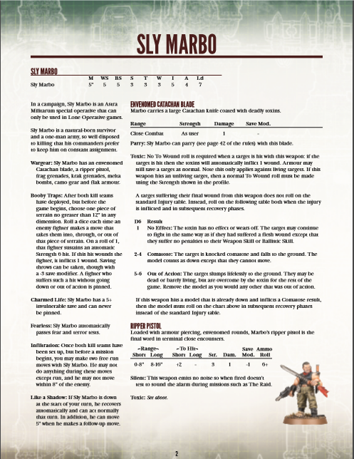 Sly Marbo Returns with Assassins in Shadow Wars in a Free Pdf - Faeit 212