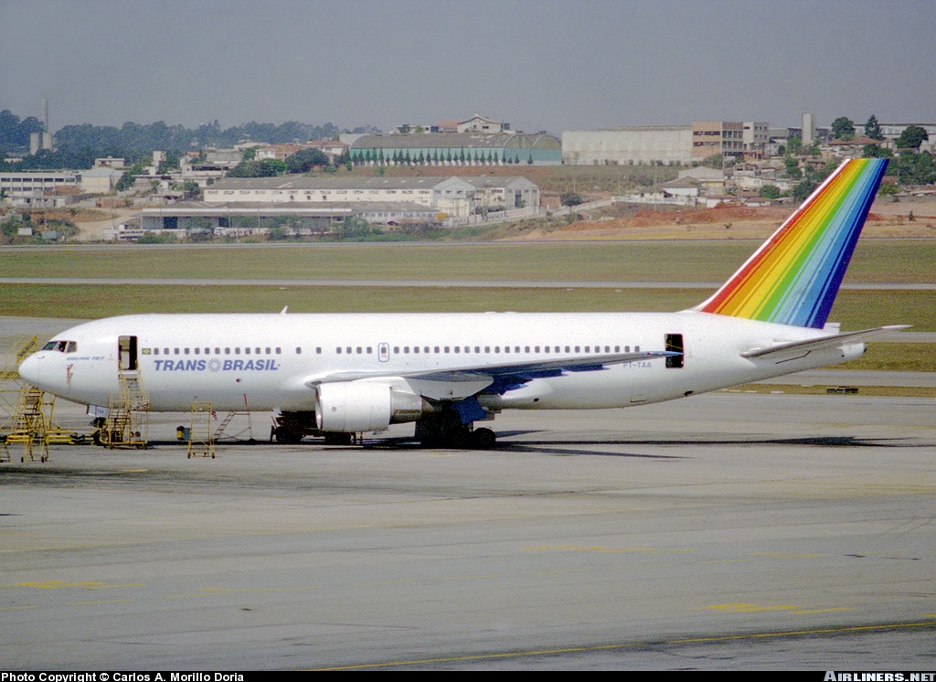 Avioes Abandonados Brasil: PT-TAA O primeiro 767 do Brasil