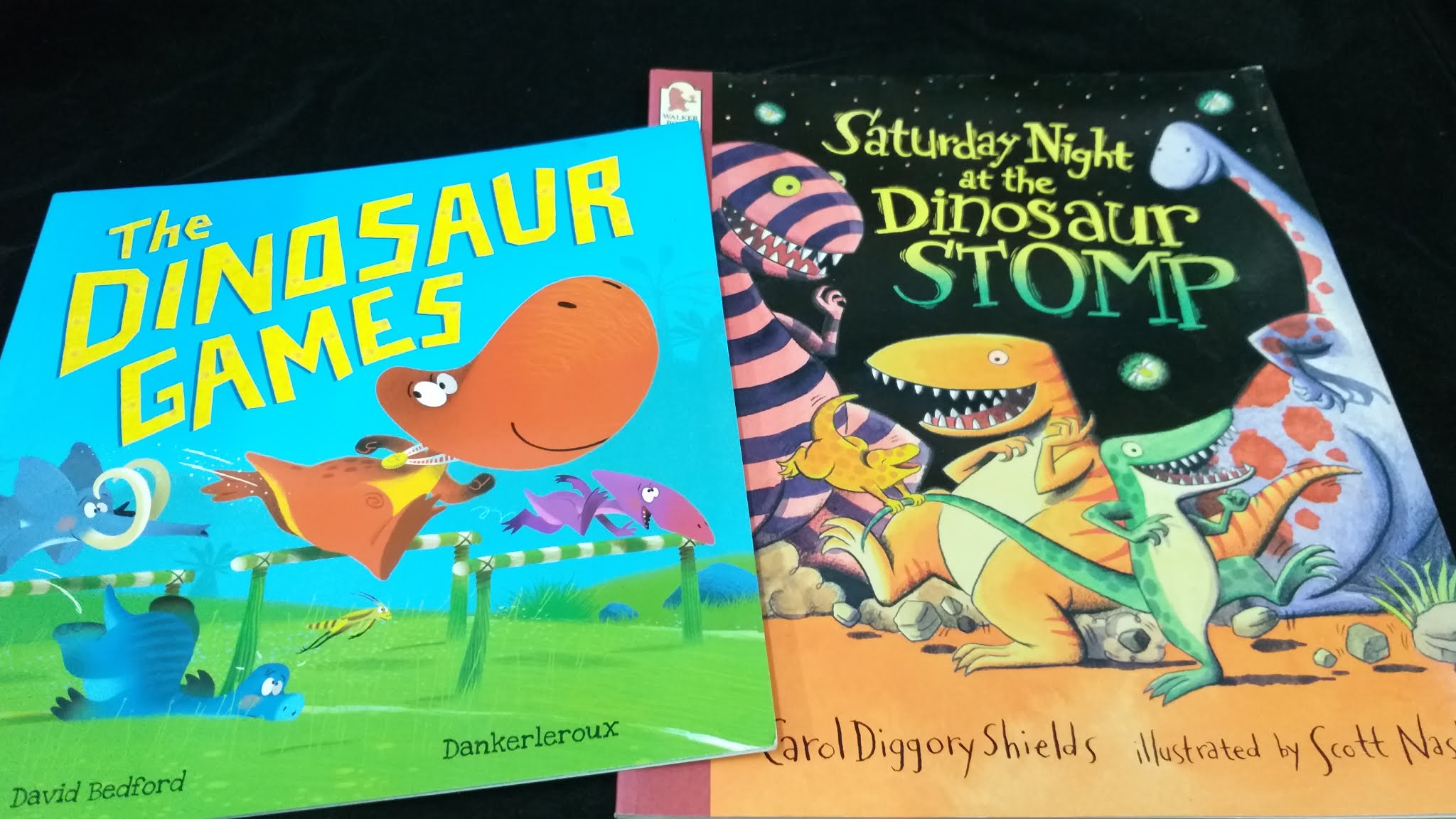 Kid Books Blog: 112.The Dinosaur Games / Saturday Night at Dinosaur Stomp