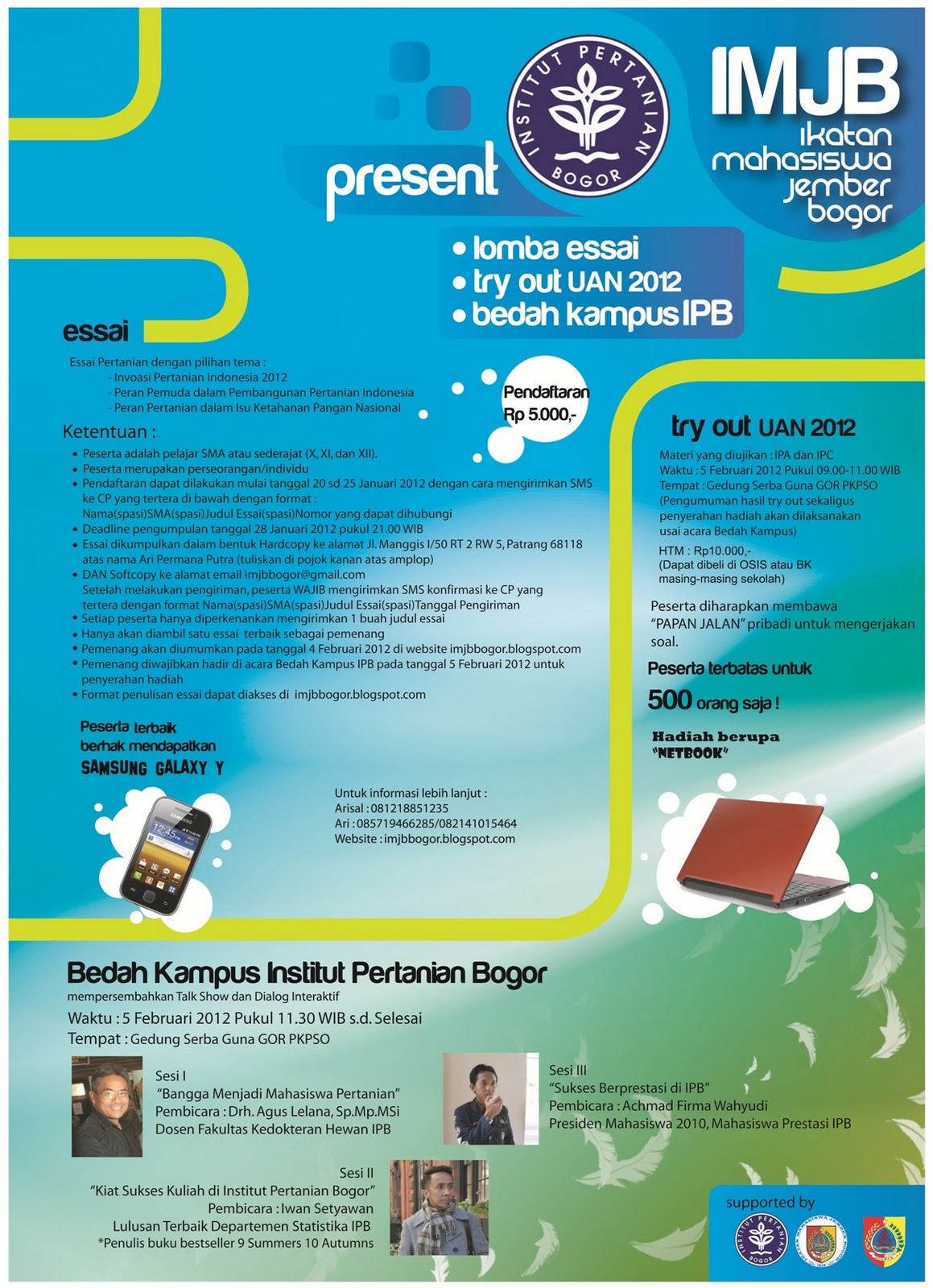 Ralat: Poster Acara IMJB 2012 ~ IKATAN MAHASISWA JEMBER BOGOR IPB