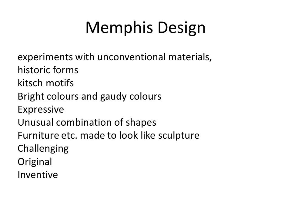 Ms Lands GCSE Product Design: Memphis design