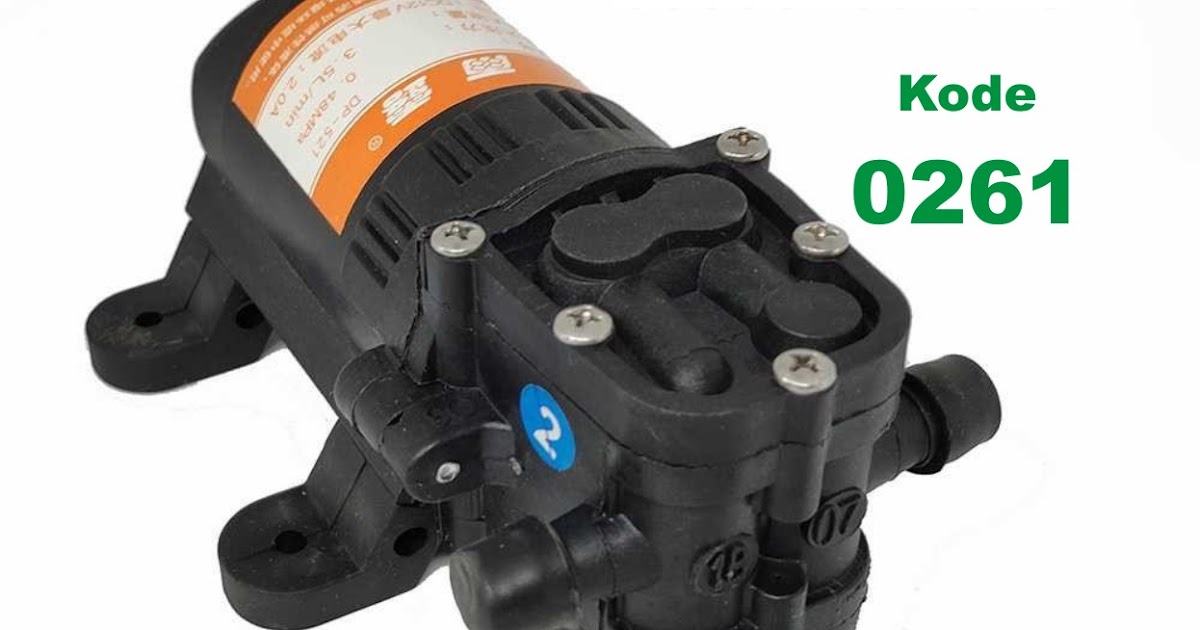 Pompa Air Elektrik High Pressure 12V 70PSI 3.5L Kode 0261