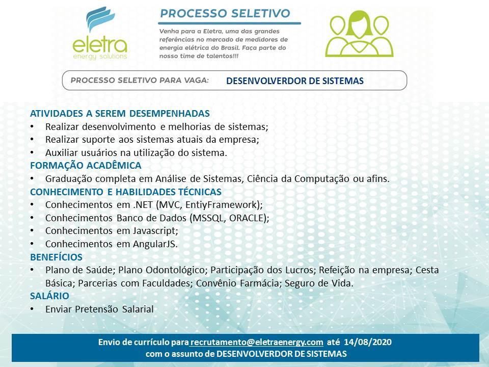 Desenvolvedor De Sistemas