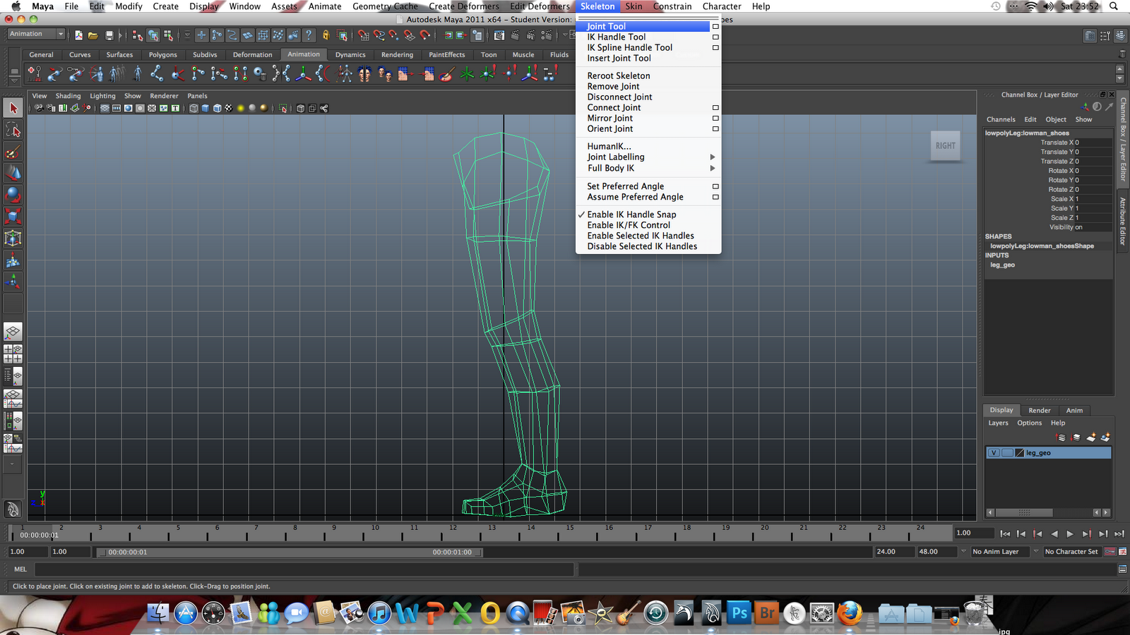 Rigging: Using Maya: Rigging Legs