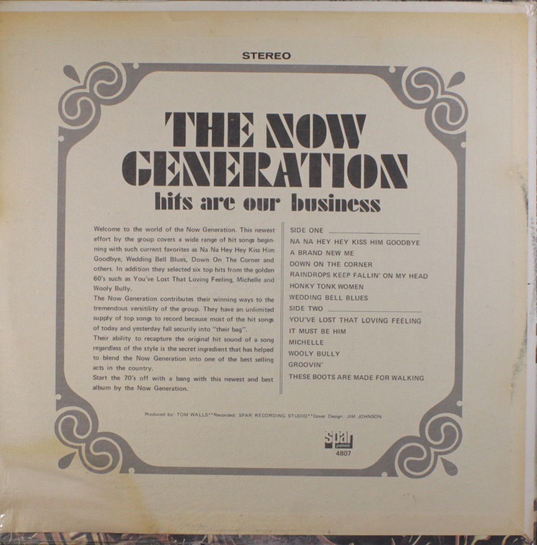 ENTRE MUSICA: THE NOW GENERATION - Hits Are Our Business (1970)