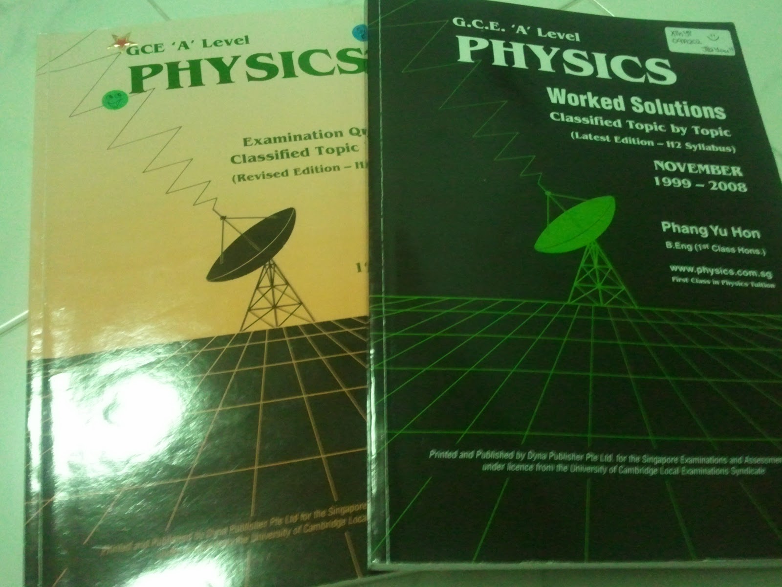 Books & Notes for sale at affordable rates: H1/H2 Physics TYS qn & ans book
