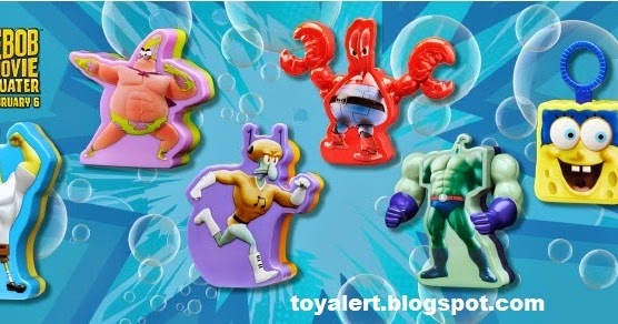 McDonalds Spongebob Sponge Out of Water Happy Meal Toys 2015 USA | Toy ...