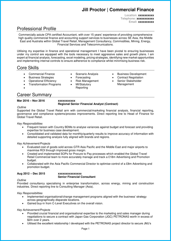 Sample Professional Cv ~ Certificate Letter