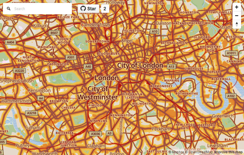 Global Noise Pollution Map Vivid Maps