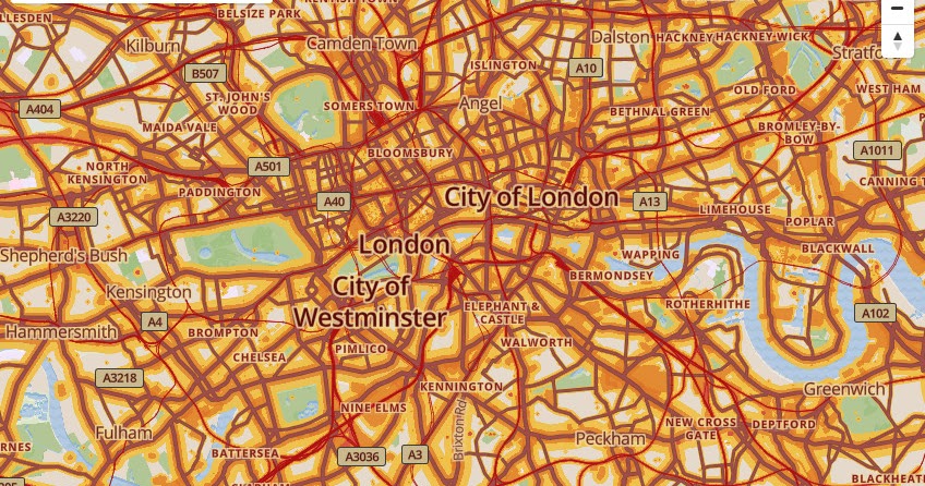 Global Noise Pollution Map