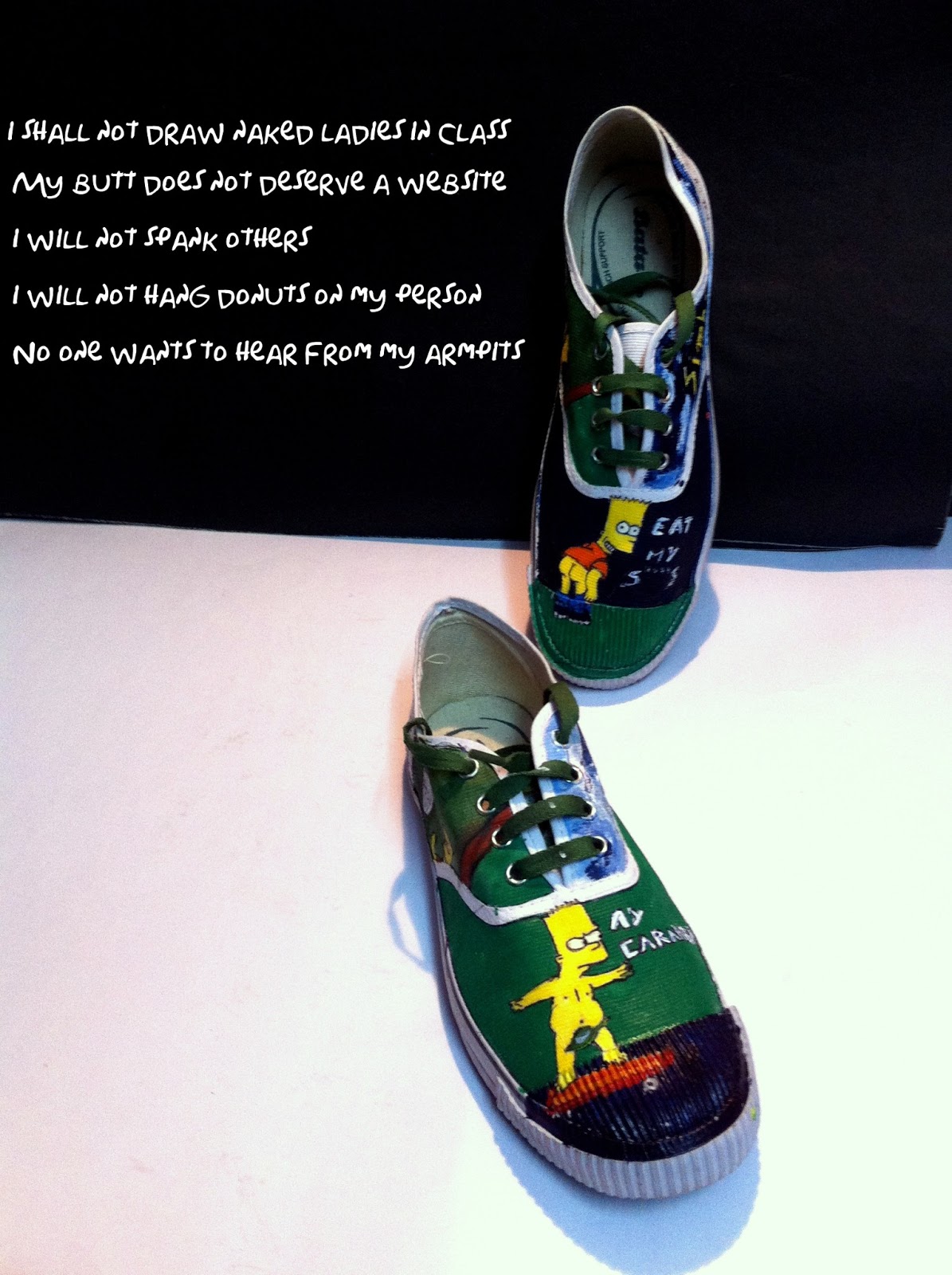 Attraversiamo - Let's cross over .: Bart Simpson Shoes Simpsons #2