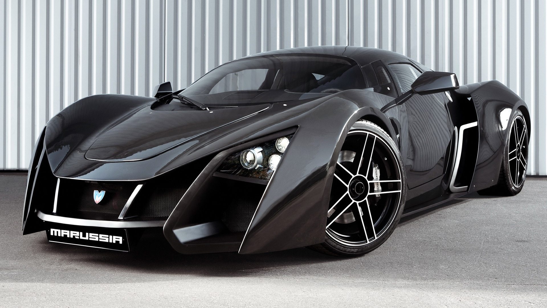 Marussia B2 black supercar - High Definition Wallpapers - HD wallpapers