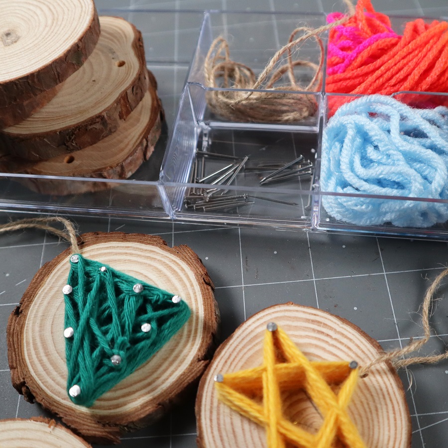 Deflecto The Possibilities Are Endless Wood Slice String Art Ornaments Deflecto The Possibilities Are Endless Wood Slice String Art Ornaments