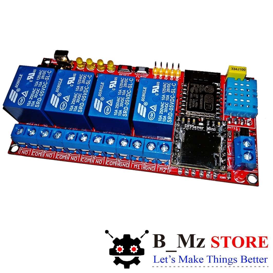 Kontrol Relay 4 Channel menggunakan ESP 12-E Wifi Via Blynk "Internet ...
