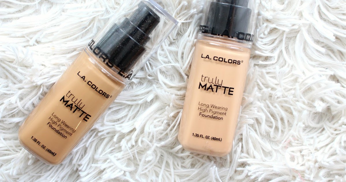 Samantha Jane: LA Colors Truly Matte Foundation Swatches