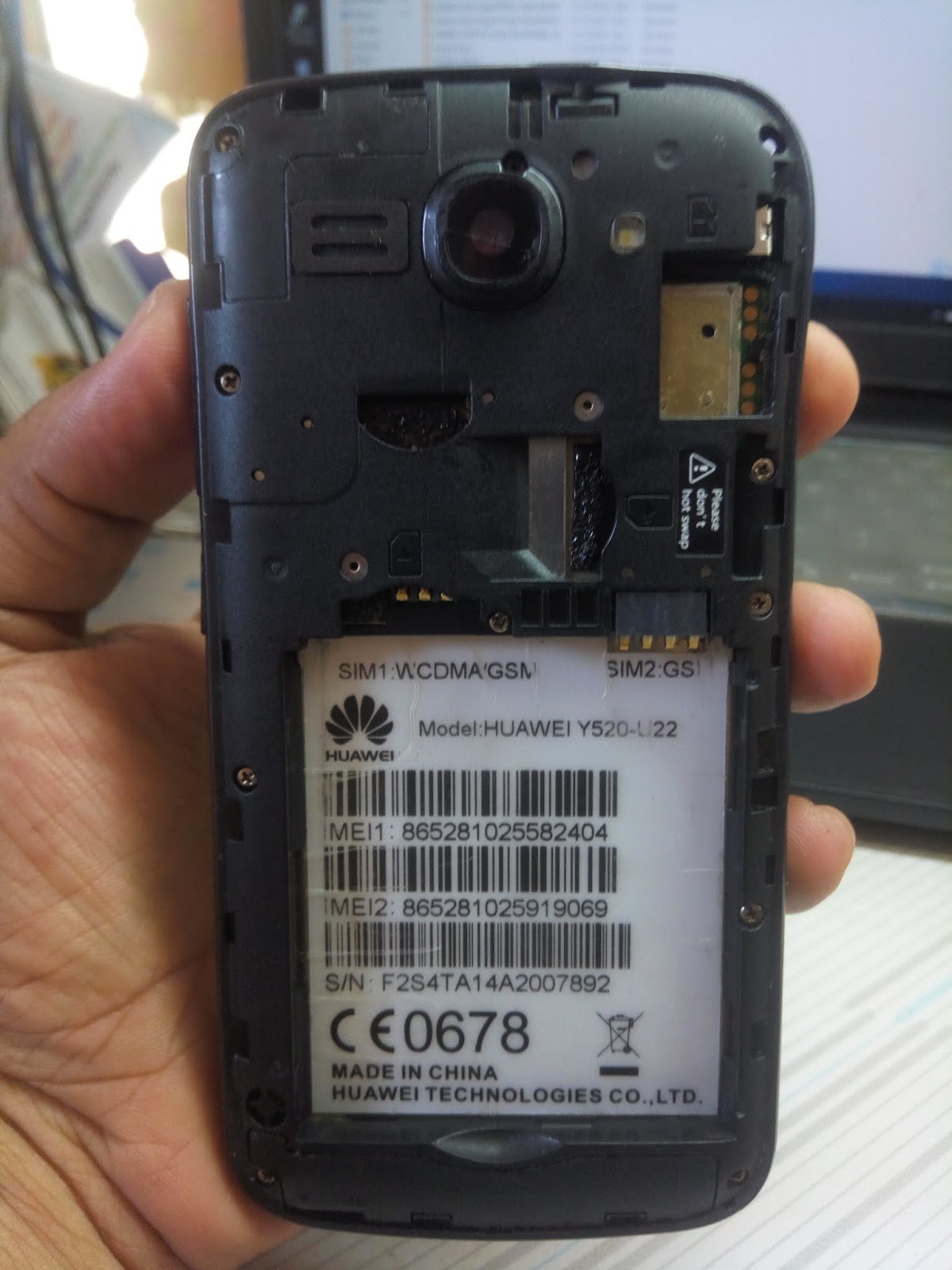 HUAWEI_Y520-U22_FLASH FILE MT6572 4.4.2 100% OKTESTED BY MAEVATELECOM