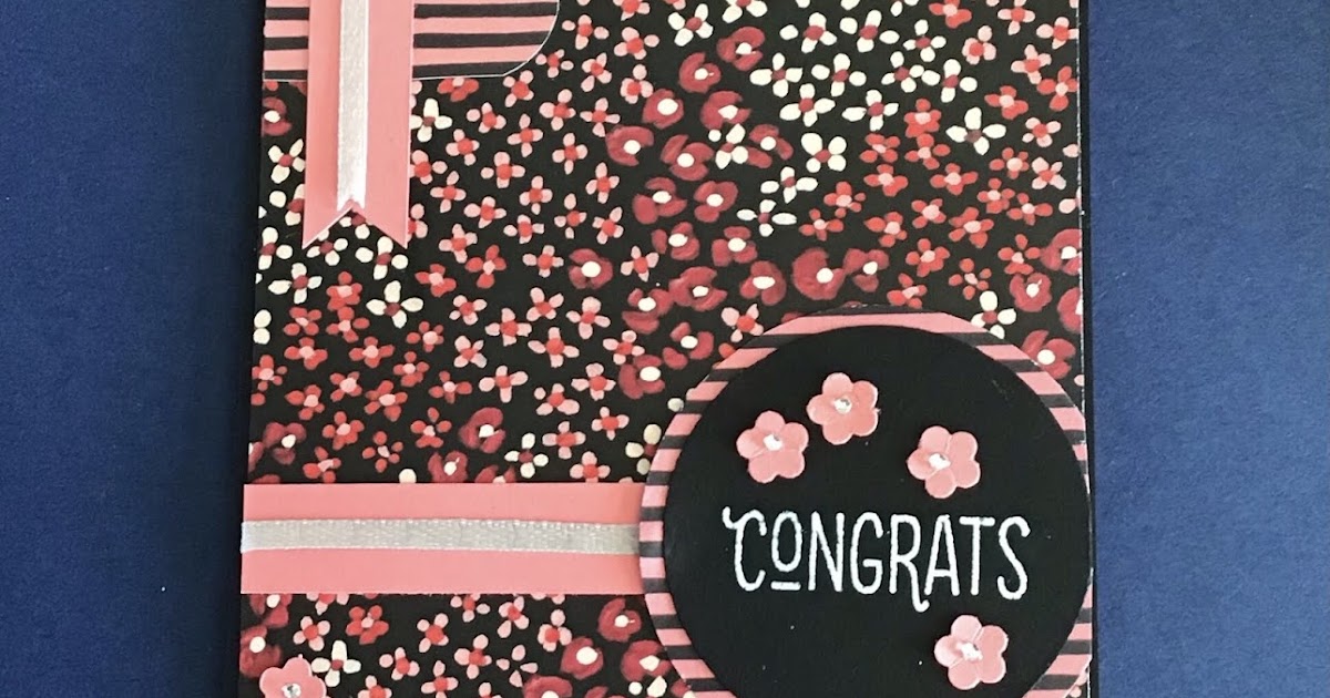 craftykarendesigns: Flower and Field Many Mates Congratulations Card