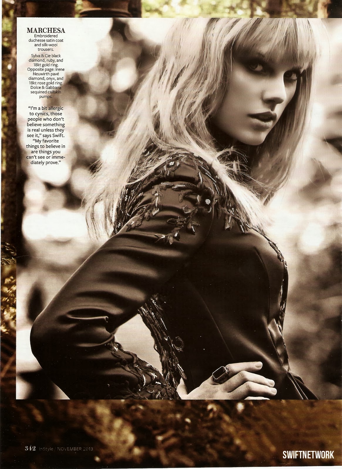 Taylor Swift Magazine Photoshoot For InStyle US Magazine November 2013 ...