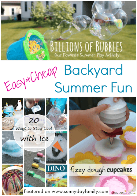 Easy & Cheap Backyard Summer Fun from the Frugal Family | Sunny Day Family