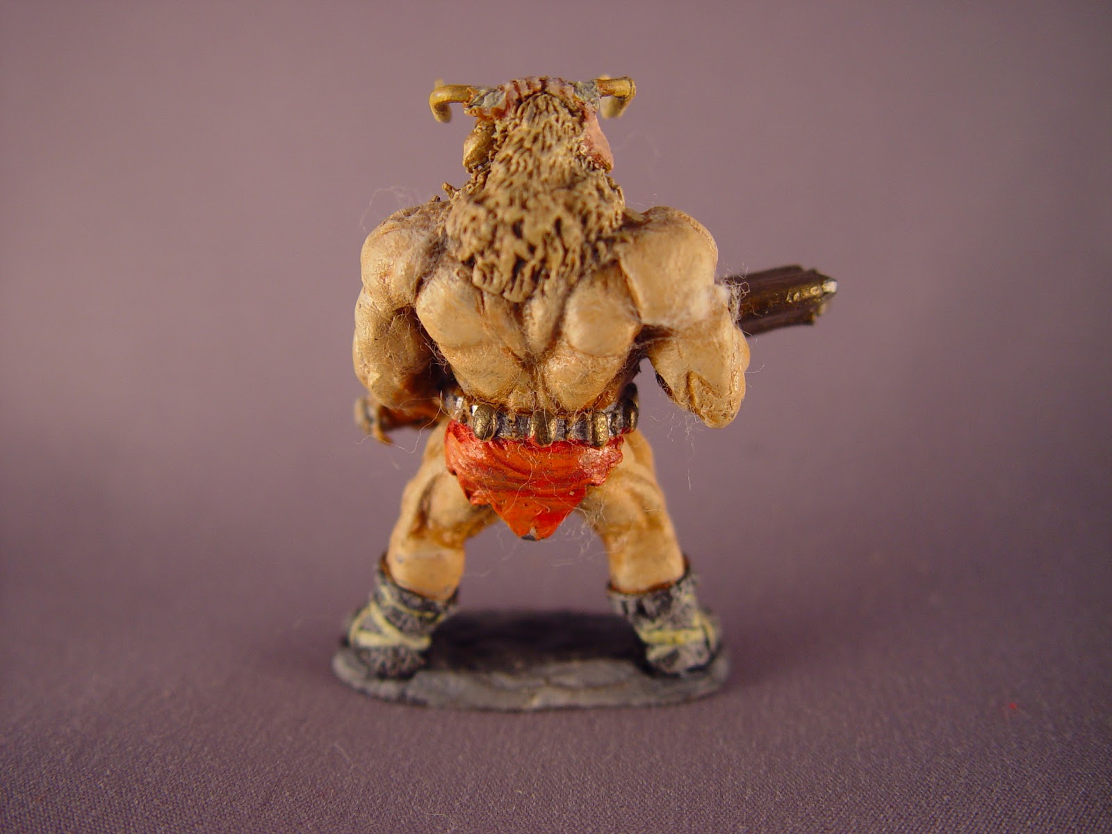 Little Men: Citadel 25mm RuneQuest minotaur conversion