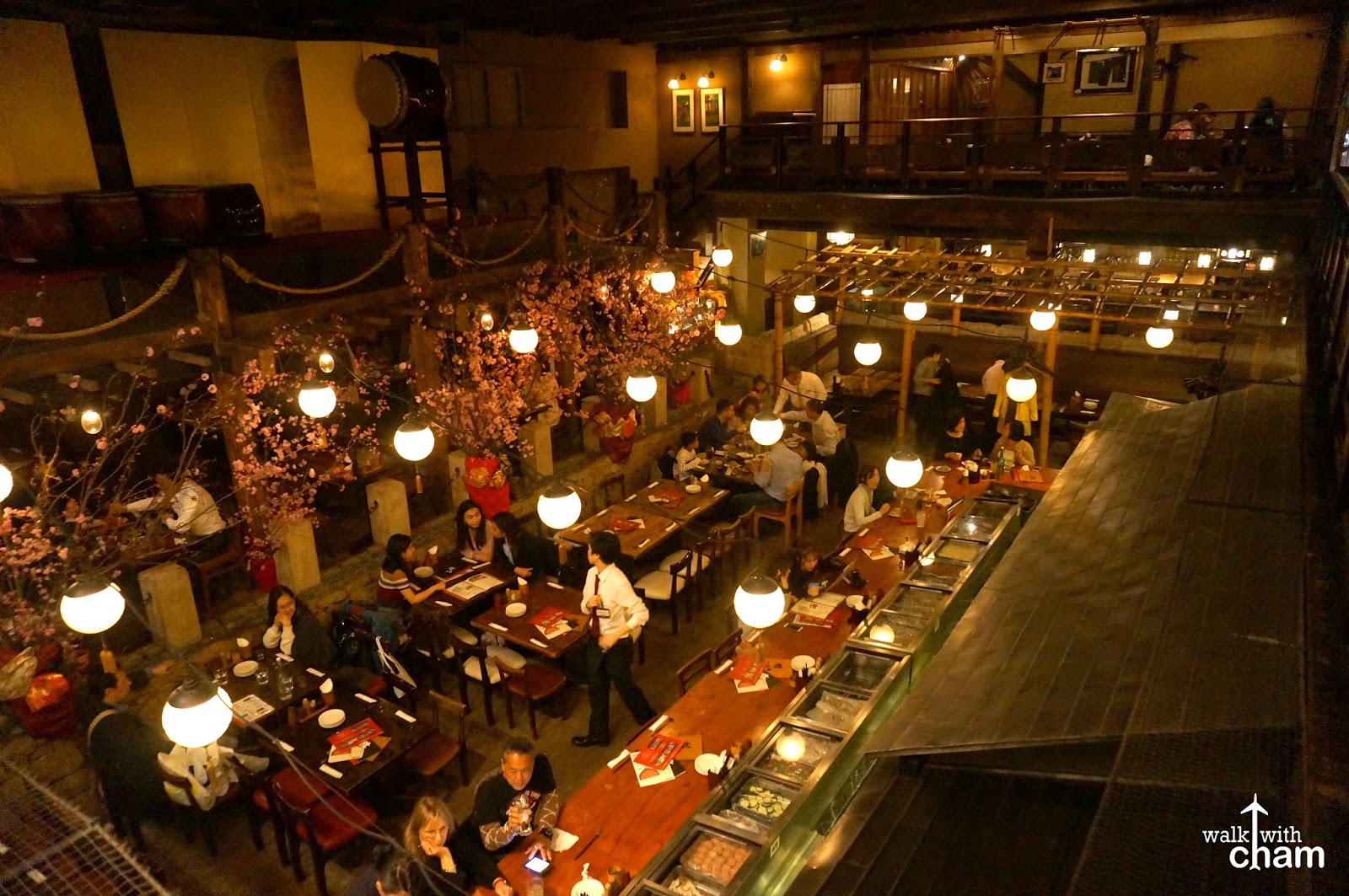 Walk with Cham: Gonpachi aka Kill Bill Restaurant Tokyo Japan