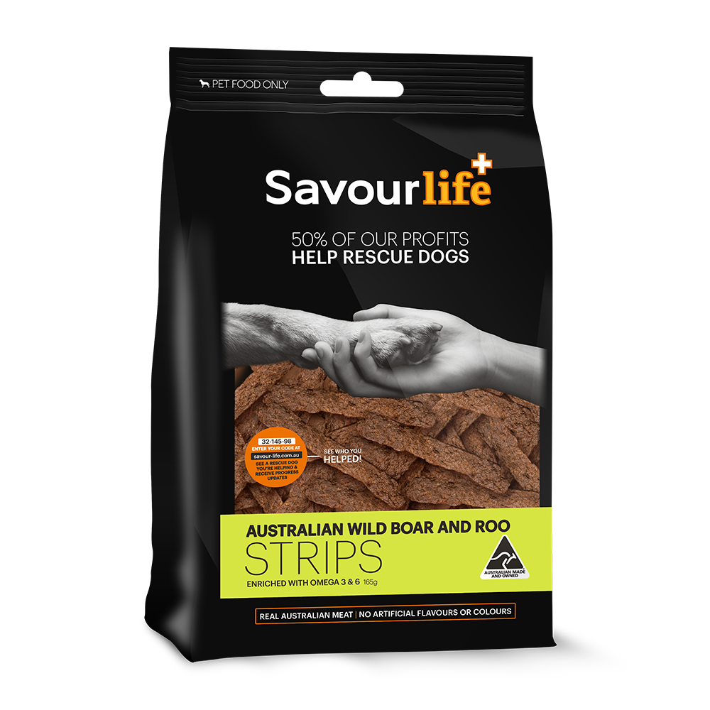 SavourLife Australian Wild Boar & Roo Strips | Australian Dog Lover