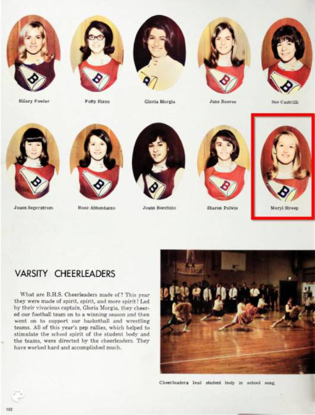 See Photos of Meryl Streep as a Cheerleader During Her Time at School ...