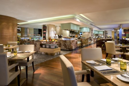 EXCUSE MY FRENCH: The teppanyaki station at Marriott Cafe