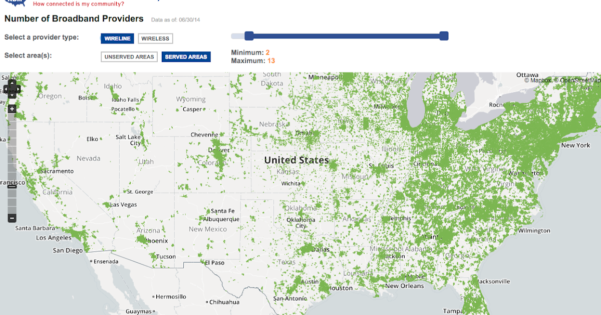 Internet Services Business Information: National Broadband Map