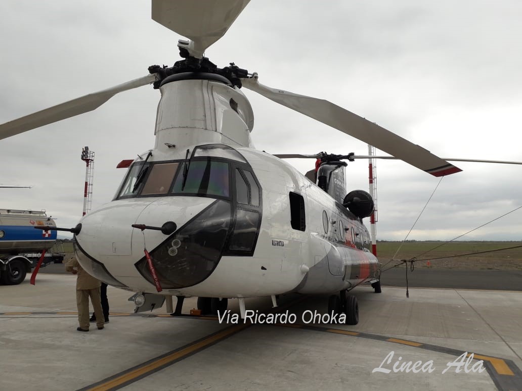 Linea ALA: Un Chinook en suelo argentino