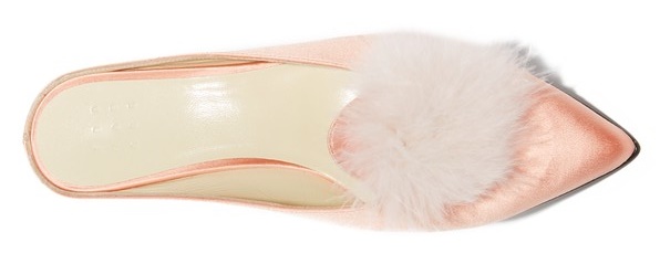 Shoe of the Day | Trademark Castainge Slides with Marabou Feathers ...
