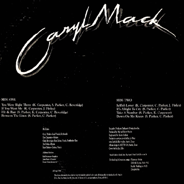 Hard Rock / AOR Heaven: CARYL MACK - Caryl Mack (1984) + bonus