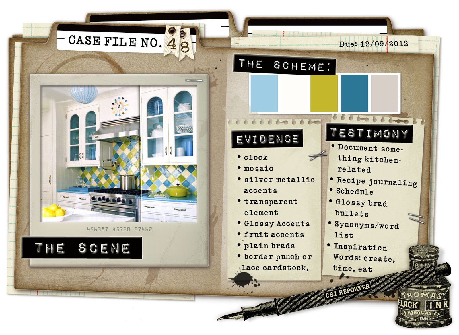 Little Scraps of Magic: Yum {CSI Case File No. 48}