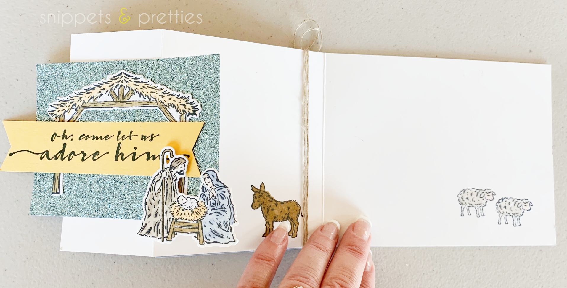 Snippets and Pretties: Peaceful Nativity cards & tags