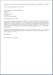 Plant Visit Request Letter