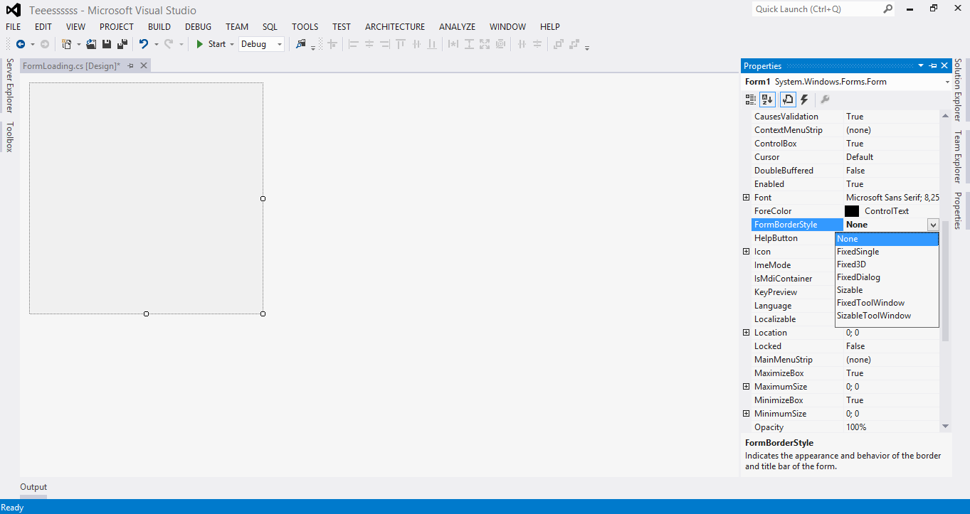 Membuat FormLoading pada C#: Membuat Form Loading dengan C#